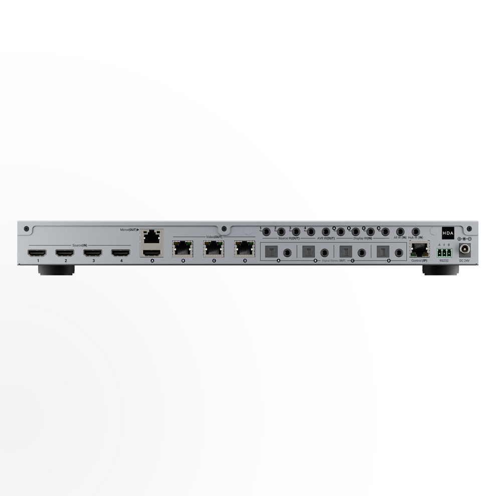 Professional 4×4 HDBaseT Matrix for Whole-Building AV Control – HDA