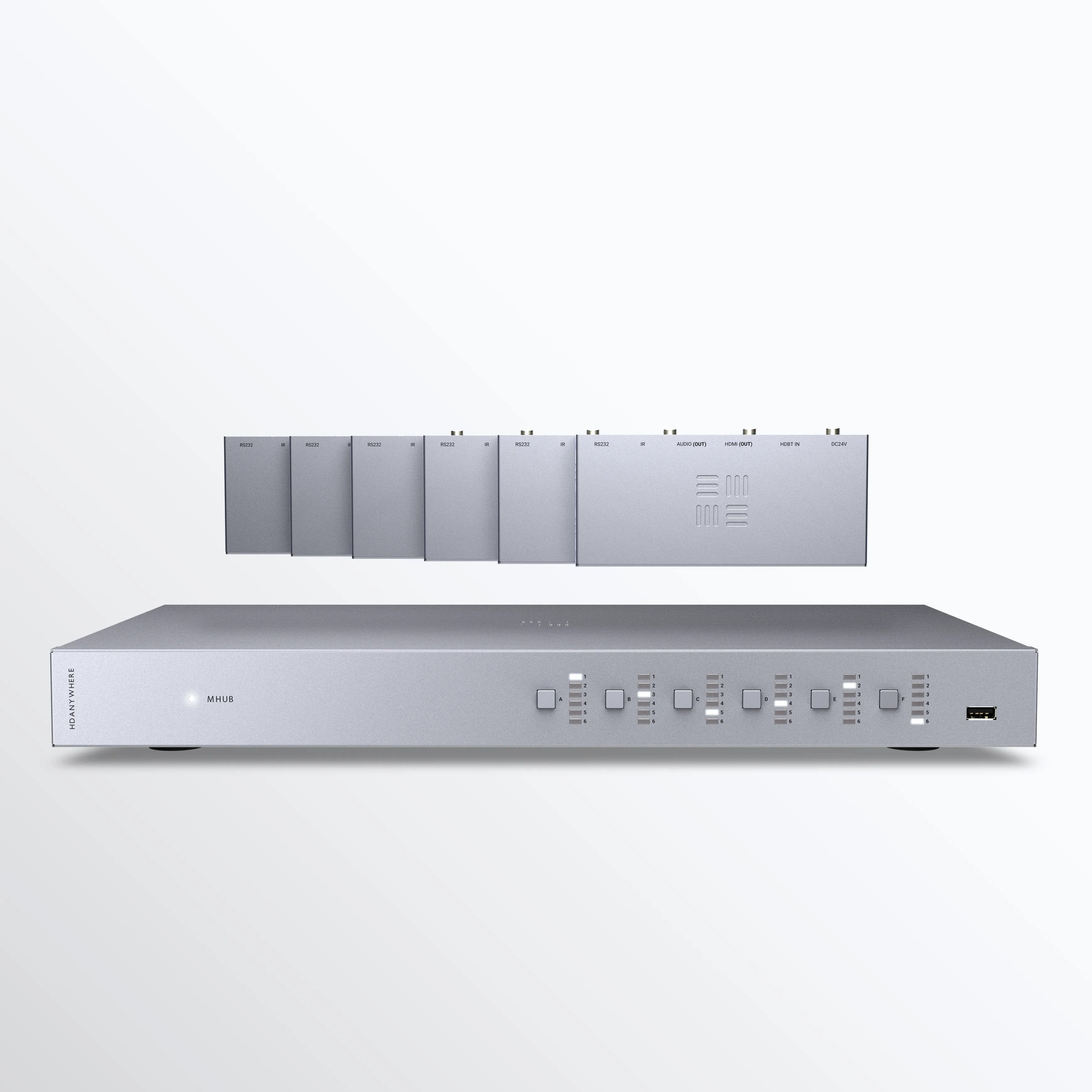 High-Capacity 6×6 HDBaseT Matrix for Multi-Room AV Systems – HDA